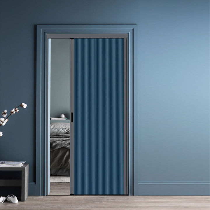 Custom folding door sliding door invisible trackless honeycomb sliding ...