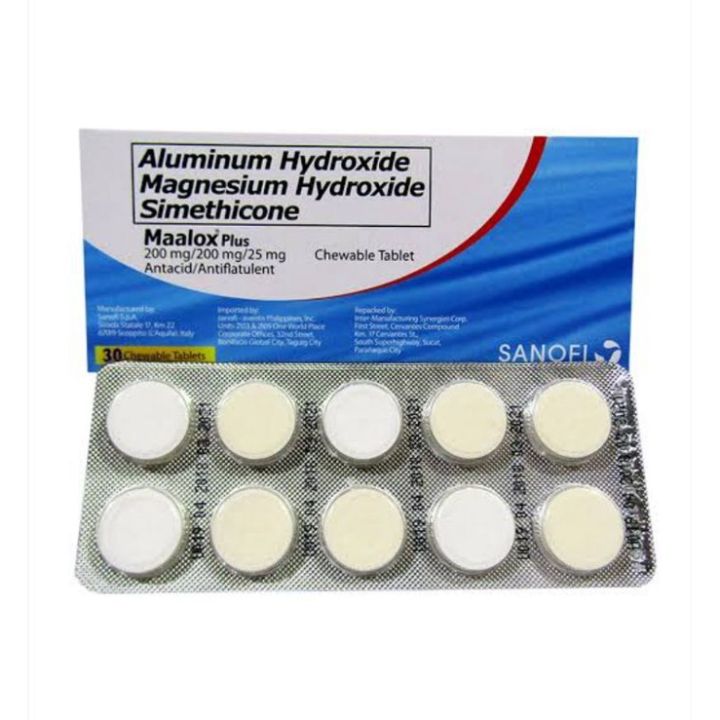 Maalox Plus - 10 TABLETS | Lazada PH