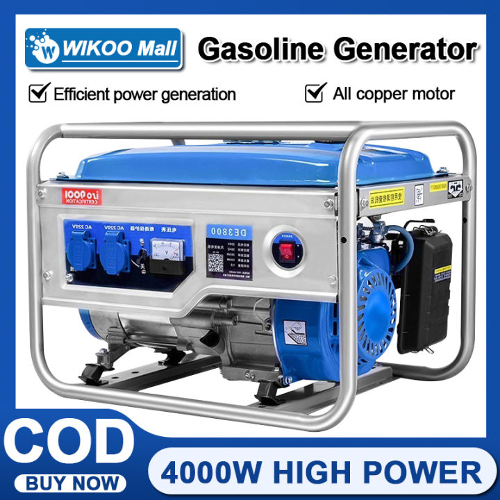 Gasoline Generator 4000W Gasoline Generator 4-stroke Gasoline Generator ...