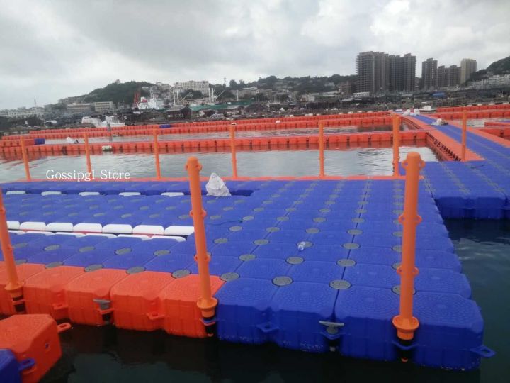 Water yacht boat dock HDPE plastic float box bridge fixed floating ...