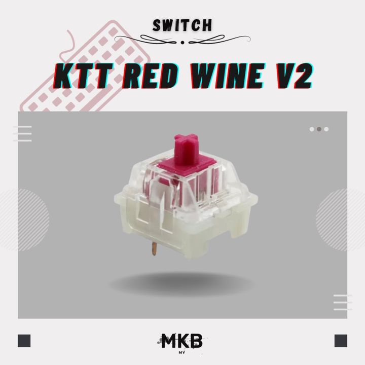 [READY STOCK] KTT Wine Red V2 / Red Wine V2 Linear Switches Switch for ...