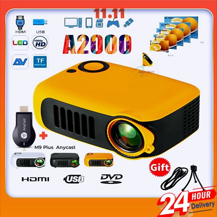 Ready A2000 Mini Projector Android Projcetor Full HD 4K Video Projector ...
