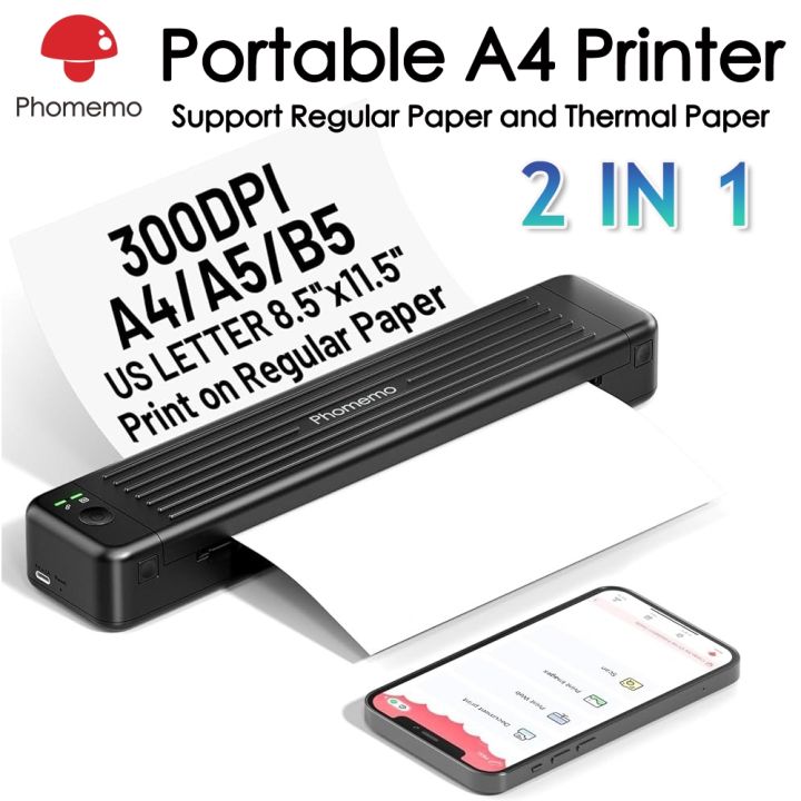 A HOT 【Support Regular A4 Copy Paper】Phomemo P831 Portable A4 Printer ...