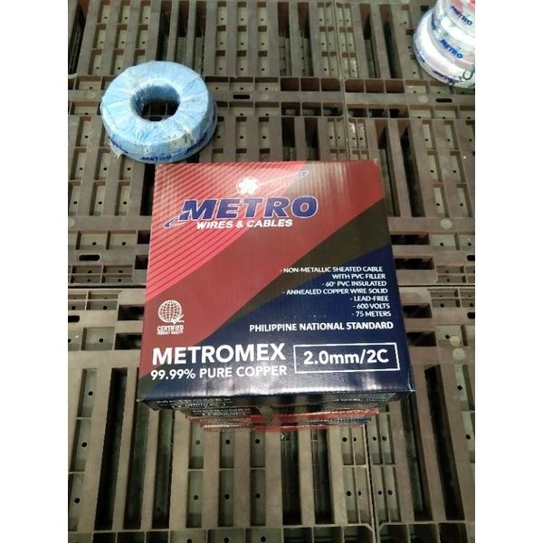 METRO PDX WIRE 14/2, 12/2, 10/2 PER METER CUT SIZE | Lazada PH