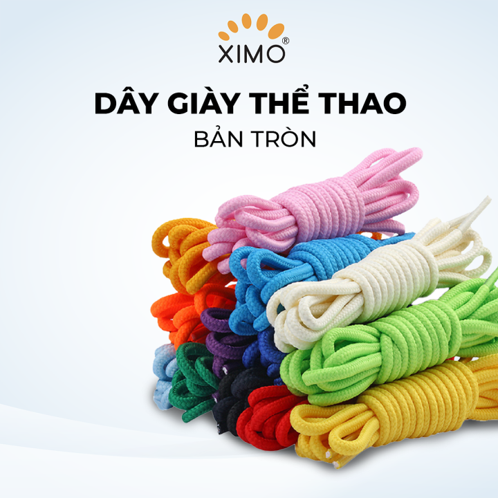 Dây giày thể thao sneaker nam nữ chính hãng bản tròn Ximo DG02 | Lazada.vn