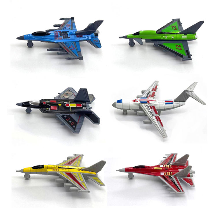 สุ่ม1 Pcs เครื่องบินรุ่น Fighter ทหาร Airliner เครื่องประดับร่อนจำลอง ...