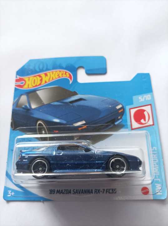 Hot Wheels - 89 Mazda Savanna RX-7 FC35 Blue | Lazada Indonesia