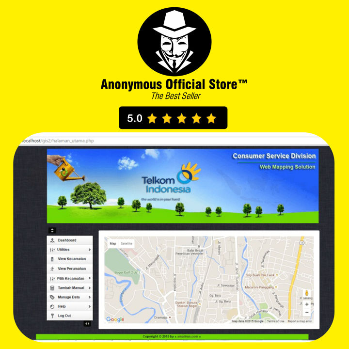 SOURCE CODE WEBSITE WEB GIS - APLIKASI PEMETAAN BERBASIS AKSARA PETA ...