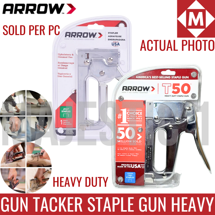 Arrow Gun Tacker Staple Gun Heavy duty JT-21M / T-50 (SOLD PER PC ...