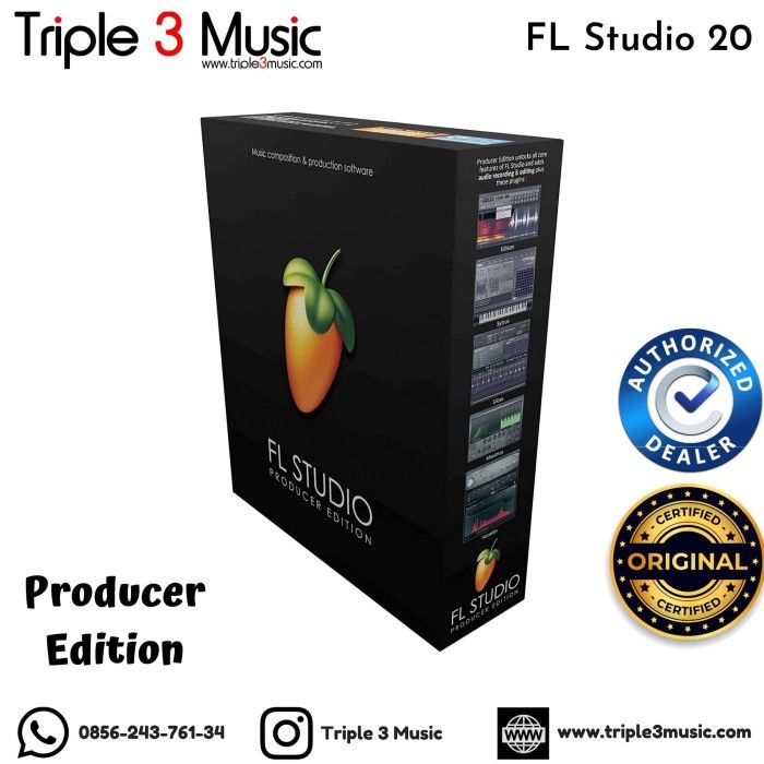 IMAGE LINE FL Studio 20 Producer Edition Boxed ORIGINAL DAW Software ...
