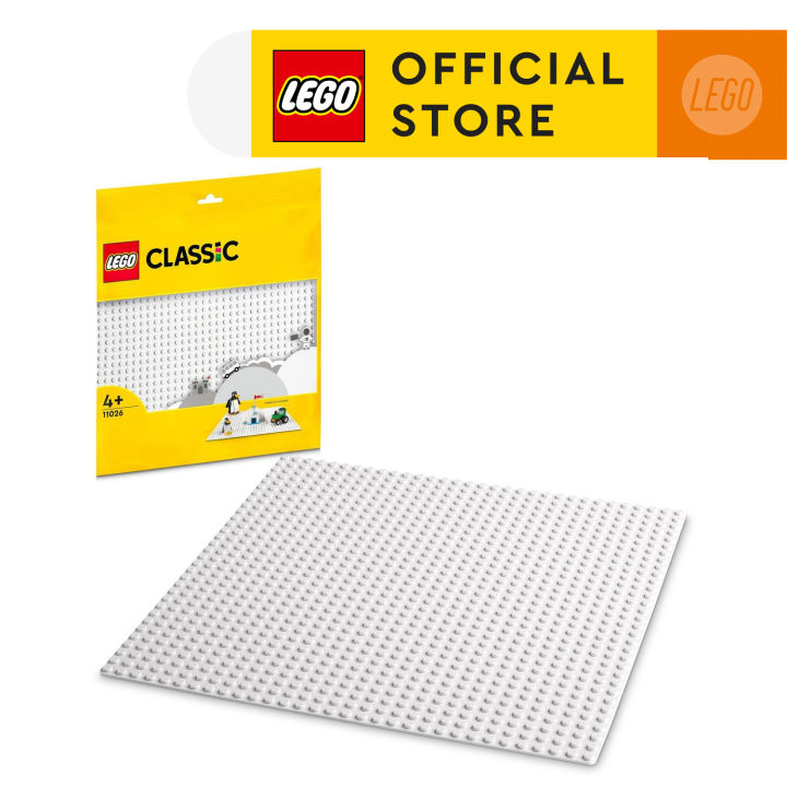 LEGO® Classic 11026 White Baseplate Building Kit for Kids (1 Piece ...