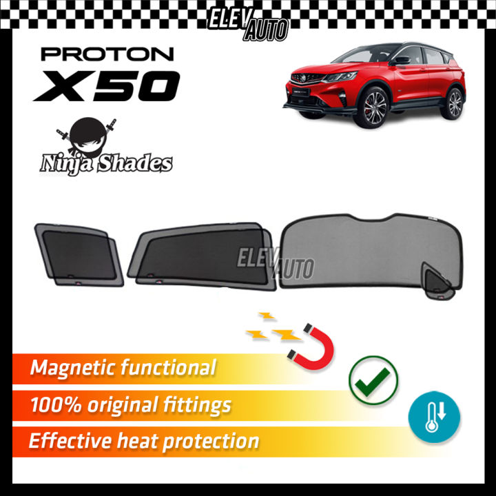 Proton X50 Ninja Shades OEM Magnetic Sunshade | Lazada