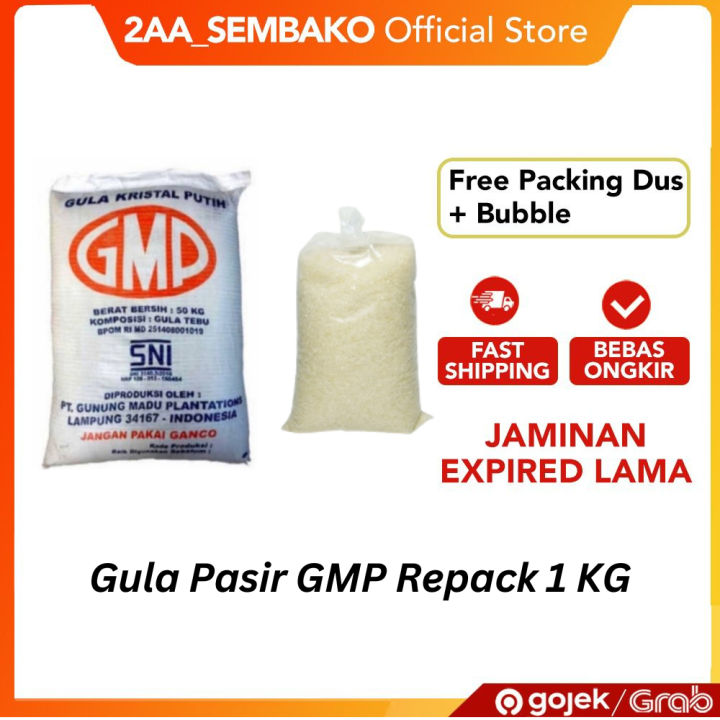 Gula Pasir Kristal Putih GMP Repack 1 KG | Lazada Indonesia
