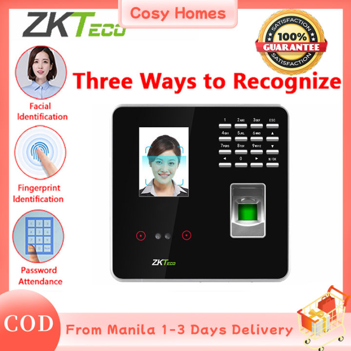 ZKTeco WIFI Biometric Face Recognition Fingerprint Time Attendance Machine Time Recorder Clock ...