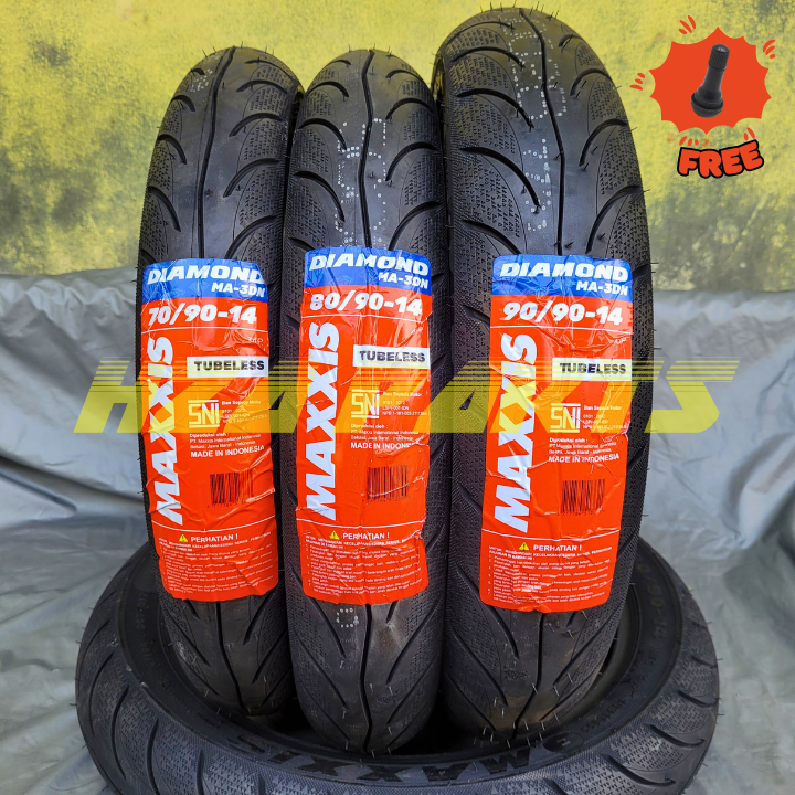 BAN LUAR TUBELESS MERK MAXXIS DIAMOND Semua Motor Matic Ring 14 Ban Mio ...