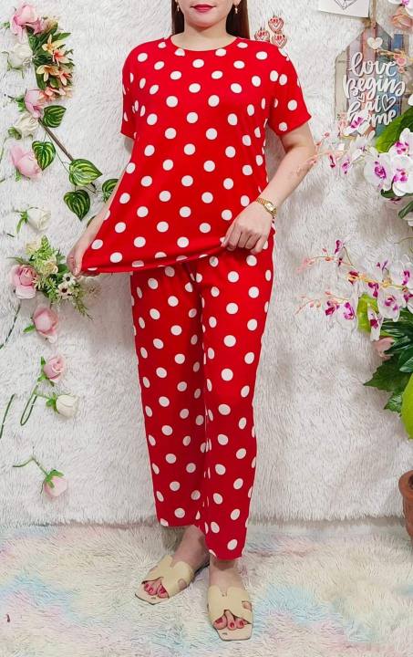 Terno Polka dot Pajama | Lazada PH