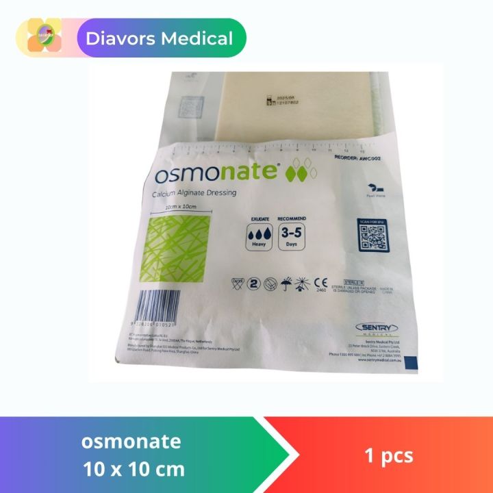 Osmonate Calscium Alginate Dressing 10x10cm (1lembar) plester | Lazada ...