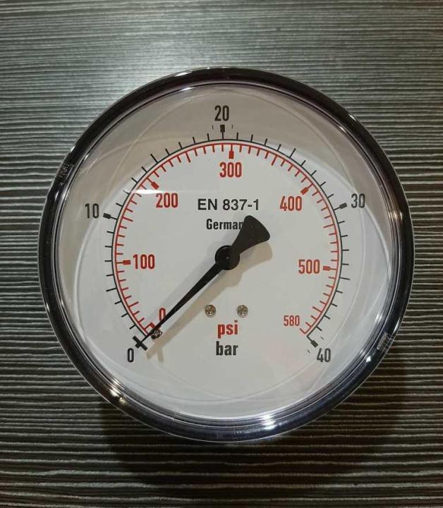 General Purpose Pressure Gauge P1446, 0..40 bar & 580 psi, 100mm x 1/4 ...