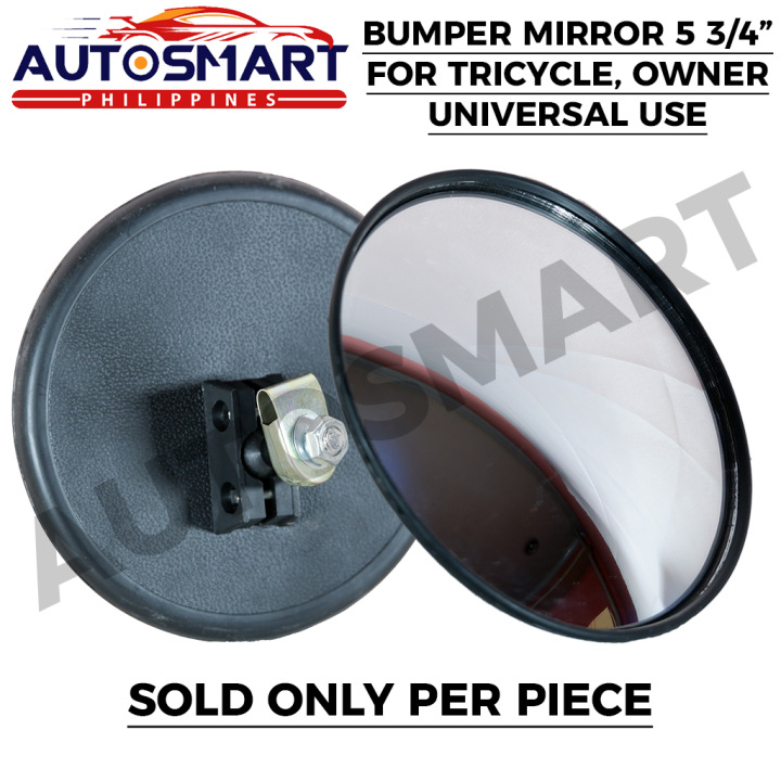 Round Mirror/Bumper Mirror 5 3/4" for Tricycle/Owner/Universal Use ...