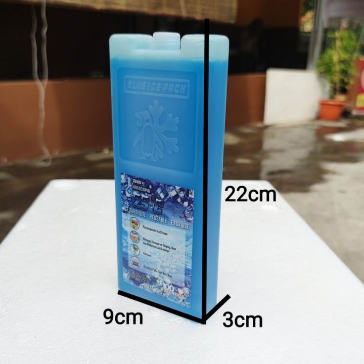 Ice Pack Bata 22x9x3cm Siap Pakai Blue Ice Pack Cooler Box Ice Pack Air ...