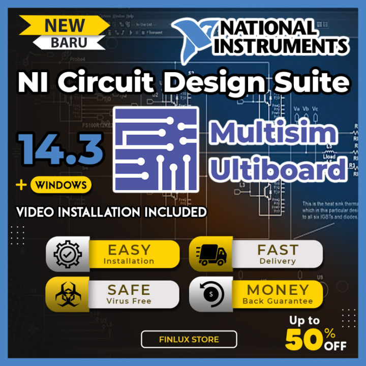 [VIDEO] Multisim Ultiboard NI Circuit Design Suite v14.3 Lifetime For Windows (64-Bit) | Lazada