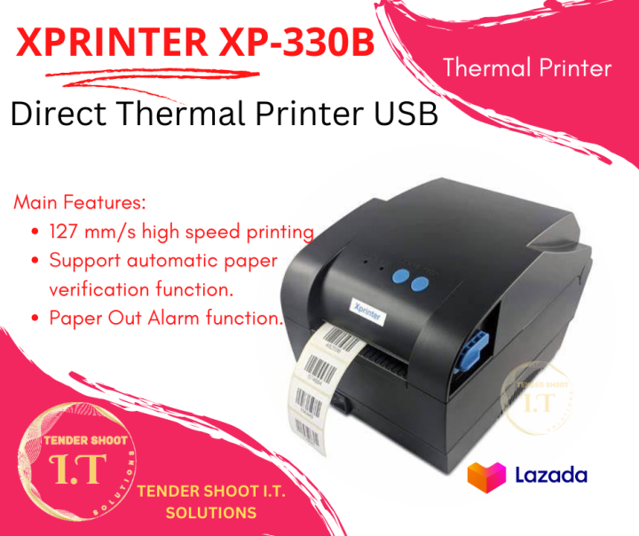 Brand New! Original! XPrinter XP-330B XP 330B XP330B USB + Bluetooth Direct Thermal Printer ...