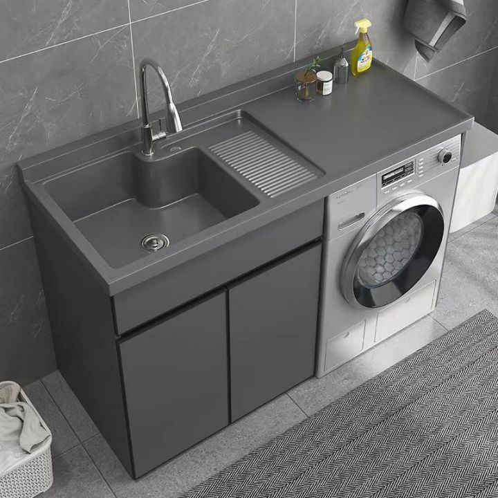 Airspace Aluminium Quartz Stone Washing Machine Cabinet and Handwash ...