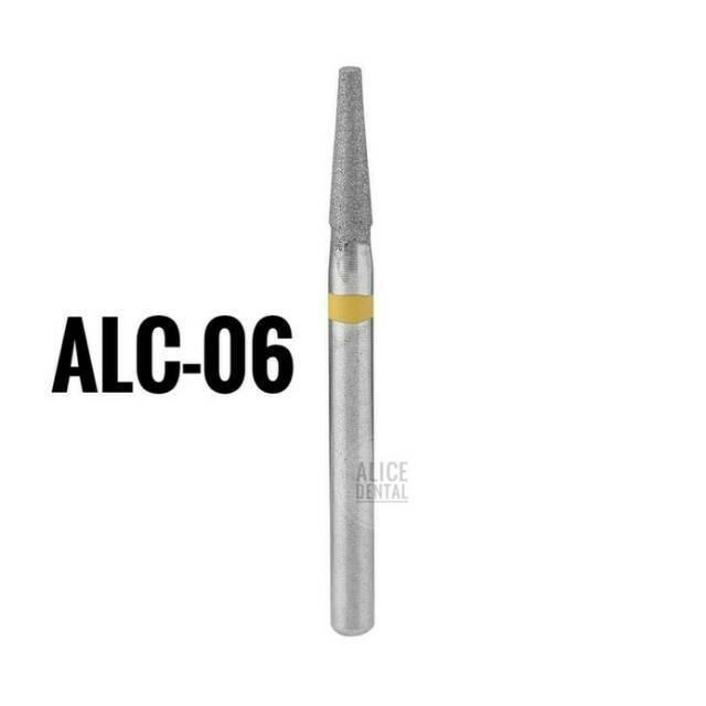 Alice dental bur TF-21EF TF 21EF finishing silindris pita kuning bur ...