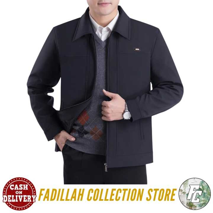 Jaket formal hitam pria kantor / jaket boss semi jas hitam best seller ...