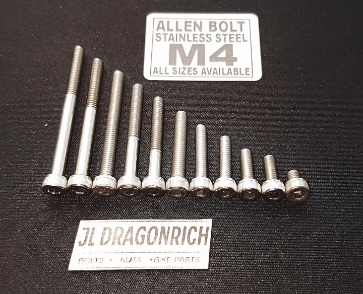 Allen Bolt M4 Hexagonal Socket Capscrew Allen Stainless Steel 304 All ...