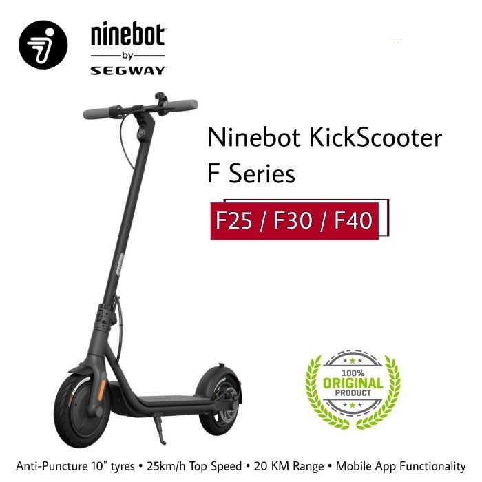 PROMO- NINEBOT KICKSCOOTER F25 / F30 / F40 ELECTRIC SCOOTER BY SEGWAY ...