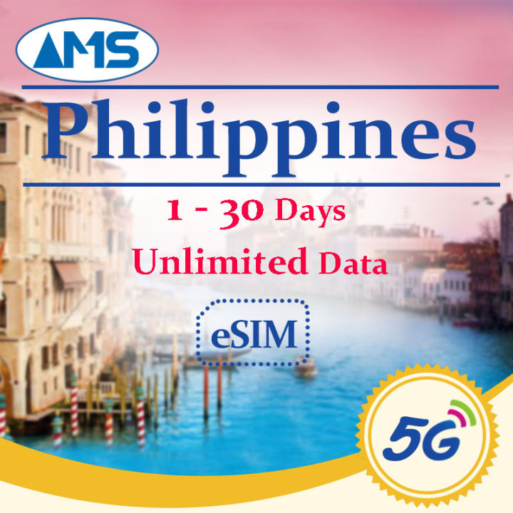 Philippines esim 1-30 Days Unlimited Data Philippines SIM Card for ...