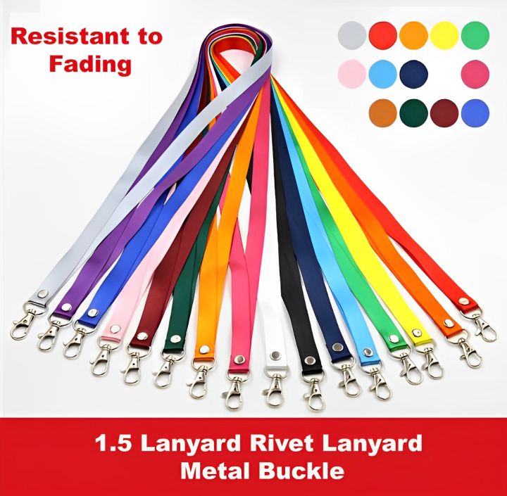 ID lace Lanyard with Metal Hook Ghook, Work ID Lanyard for School ...