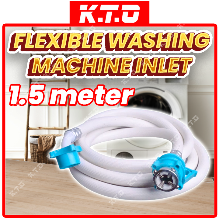 Flexible Washing Machine Inlet With Joint Connector Inlet Adapter Pipe ...