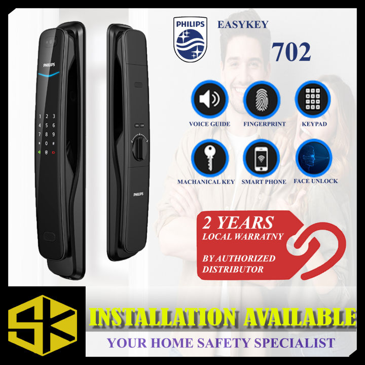 EASYKEY 702 FACE UNLOCK PUSHPULL DIGITAL LOCK/ WIFI DOOR LOCK ...
