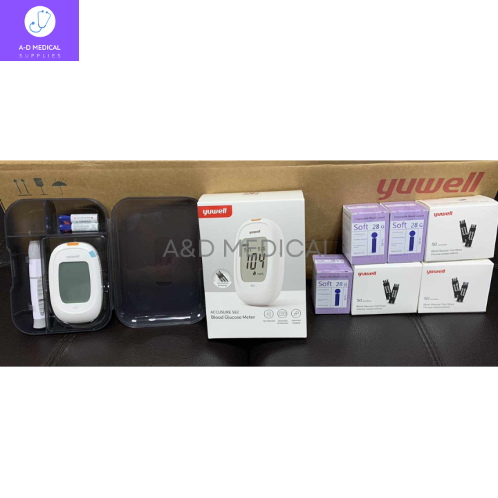 Yuwell Accusure 582 Blood Glucose Meter Set (Complete Set) | Lazada PH