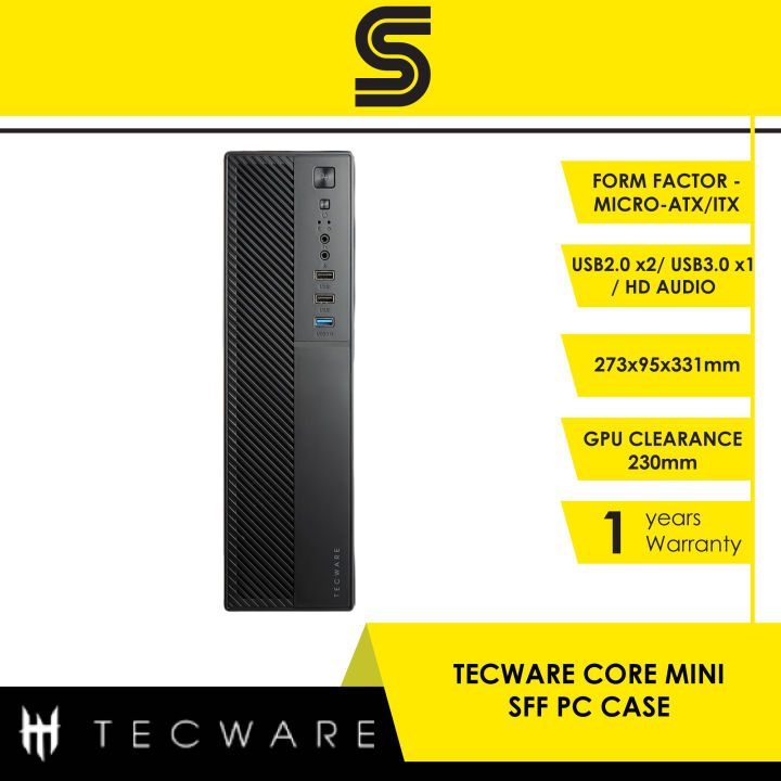 TECWARE Core Mini Micro-ATX PC Case with 250W PSU | Lazada