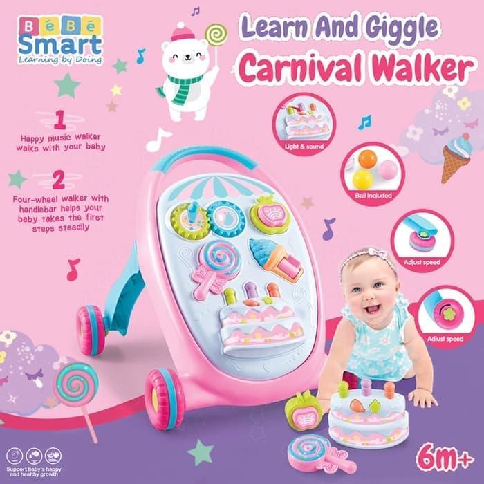 Bebe Smart Learn & Giggle Carnival Walker / Activity Walker / Mainan ...