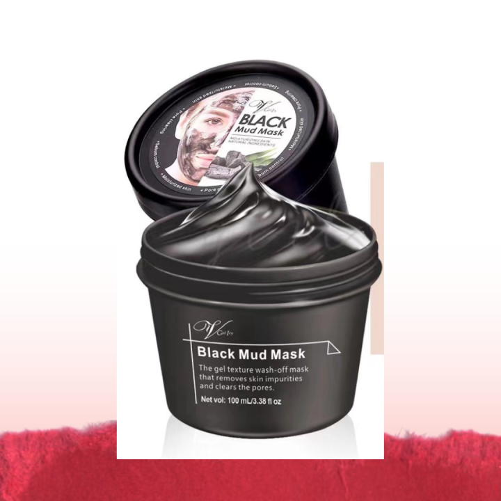 Charcoal Black MUD MASK Ultimate Solution 100ml for Brightening Acne ...