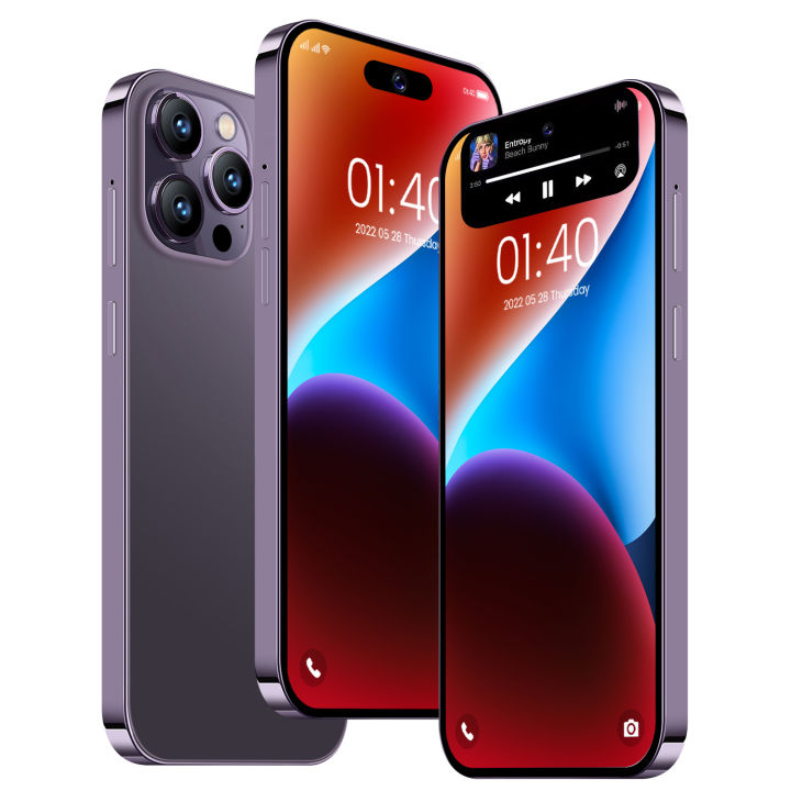 Global Version iP15pro Max โทรศัพท์มือถือ Android 10.0 6.7 "Waterdrop หน้าจอ HD (Ram 8GB + Rom ...