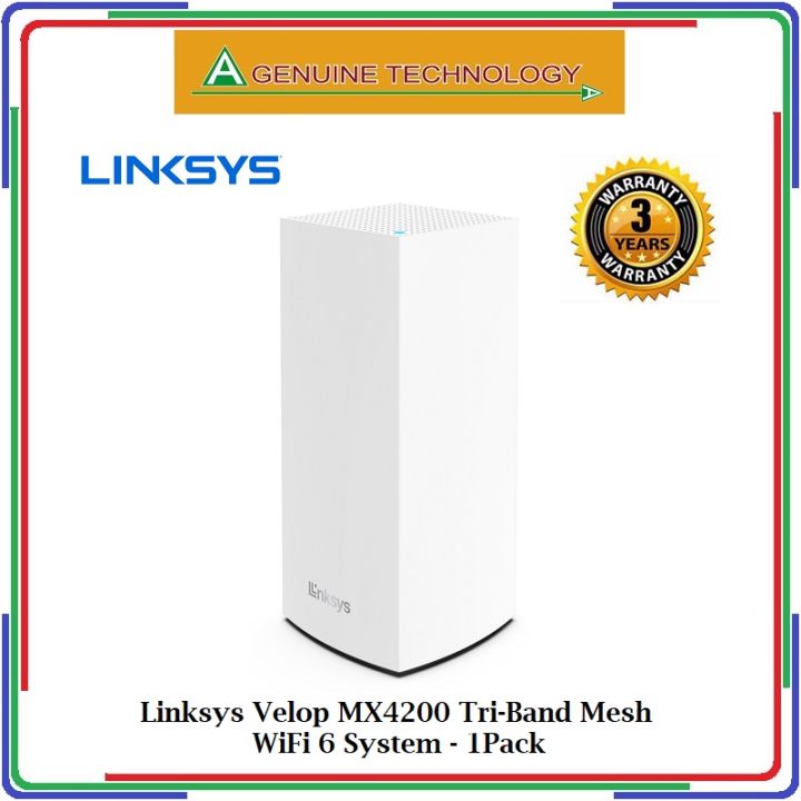 Linksys Velop MX4200 Tri-Band Mesh WiFi 6 System - 1Pack | Lazada Singapore