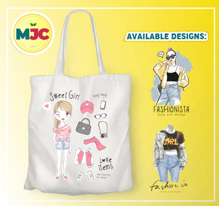 MJC Onshop Cute Designs for Eco / Tote Bags | Lazada PH