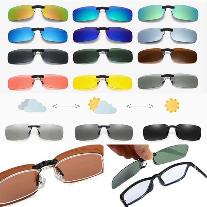SEGDHYJG Riding Sunglasses Clip Night Vision Lens Outside Polarized ...