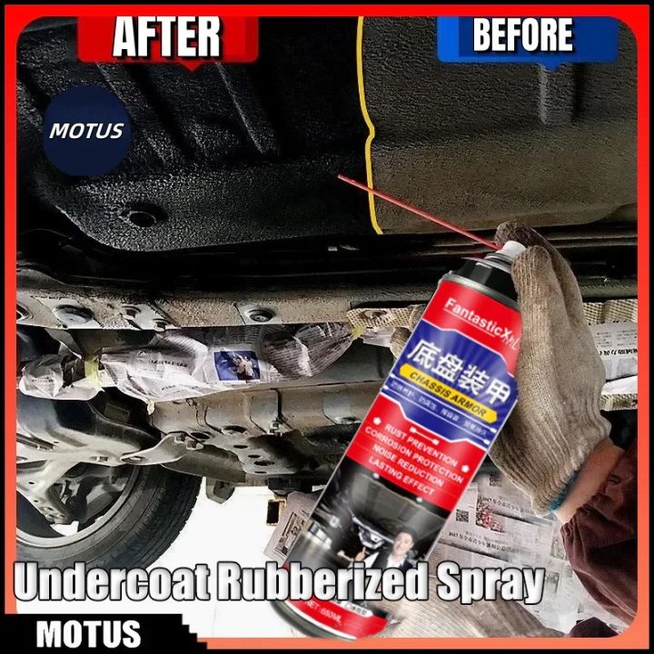 Undercoat Paint 650ML Rubberized Spray Car Anti Rust Paint For Metal ...