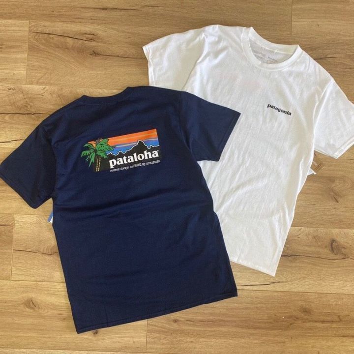 Patagonia Ocean Island Printing Collection เสื้อยืดแขนสั้นฤดูร้อนยอด ...