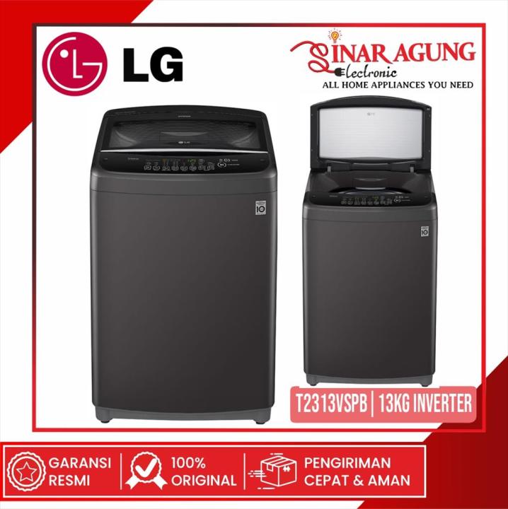 MESIN CUCI TOP LOADING LG T2313VSPB / T-2313 VSPB INVERTER 13KG GARANSI RESMI | Lazada Indonesia