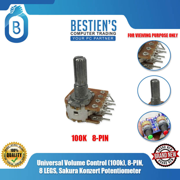 Universal Volume Control (100k), 8-PIN, 8 LEGS, Sakura Konzert ...