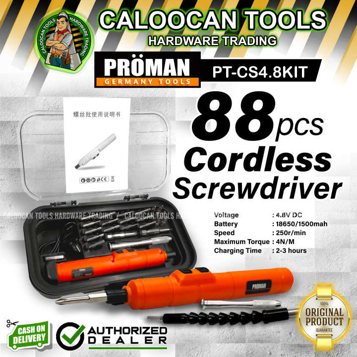 PROMAN Germany 4.8V DC Cordless Screwdriver CALOOCAN TOOLS | Lazada PH