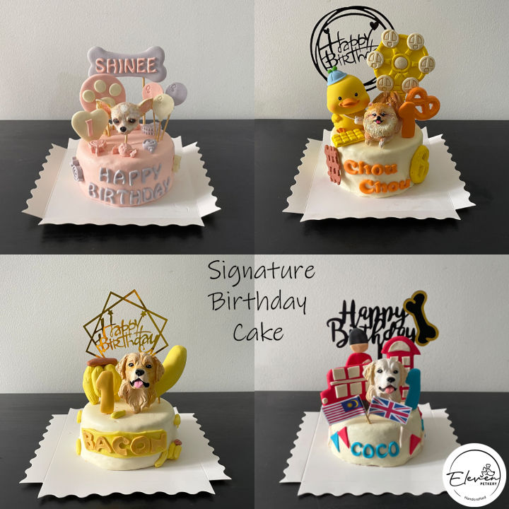 [Freshly Made] Signature Birthday Cake (4'') (Specially for dogs & cats ...