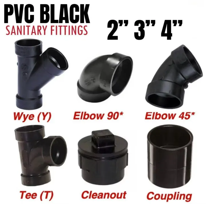 PVC BLACK FITTINGS / SANITARY FITTINGS | Lazada PH